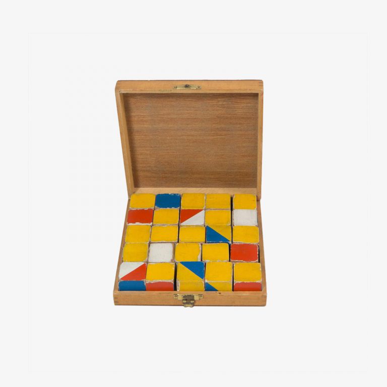 Vintage wooden block game in original box – reGeneration